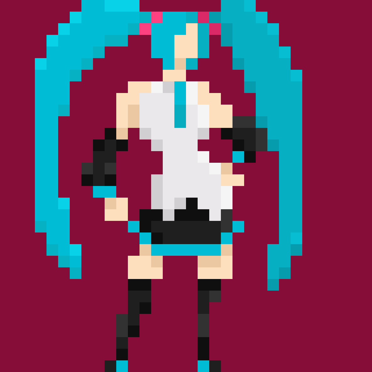 Pixilart - Miku by Req