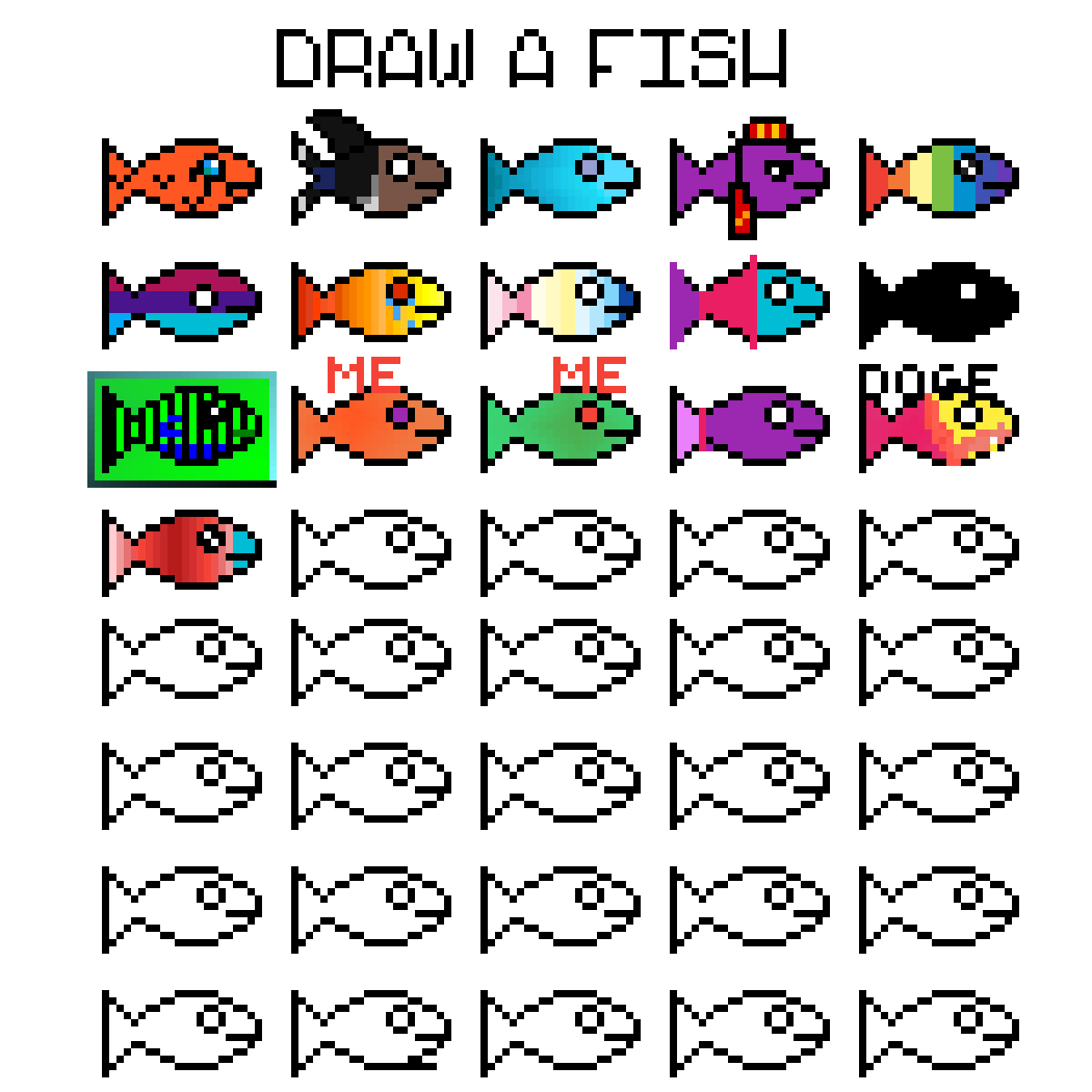 Editing Fish - Free online pixel art drawing tool - Pixilart