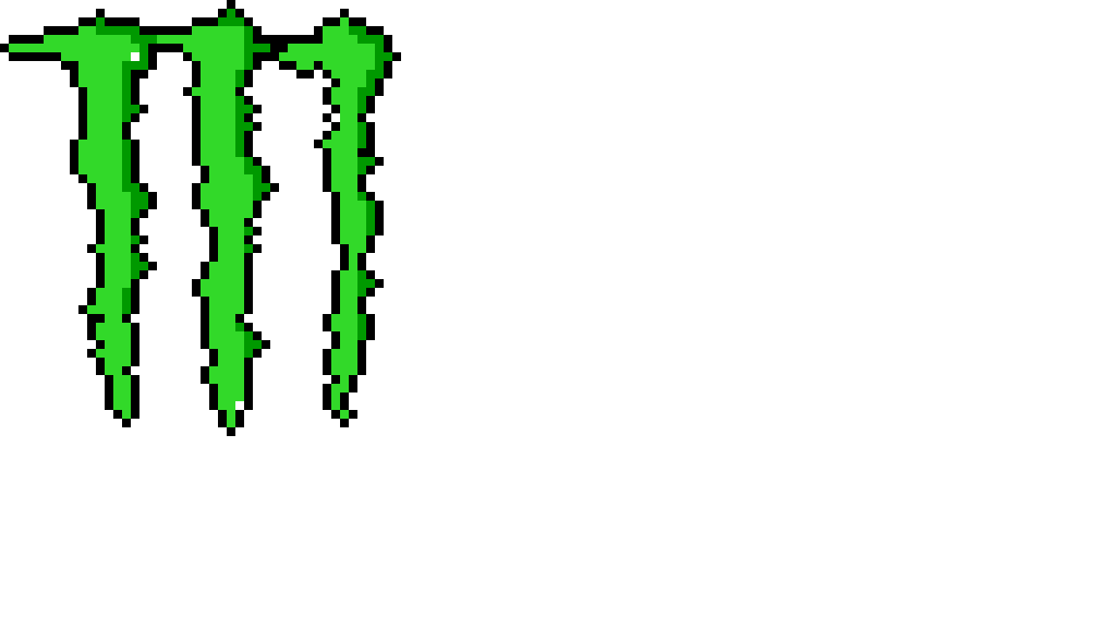 Pixilart - monster logo by pokemonRawesome