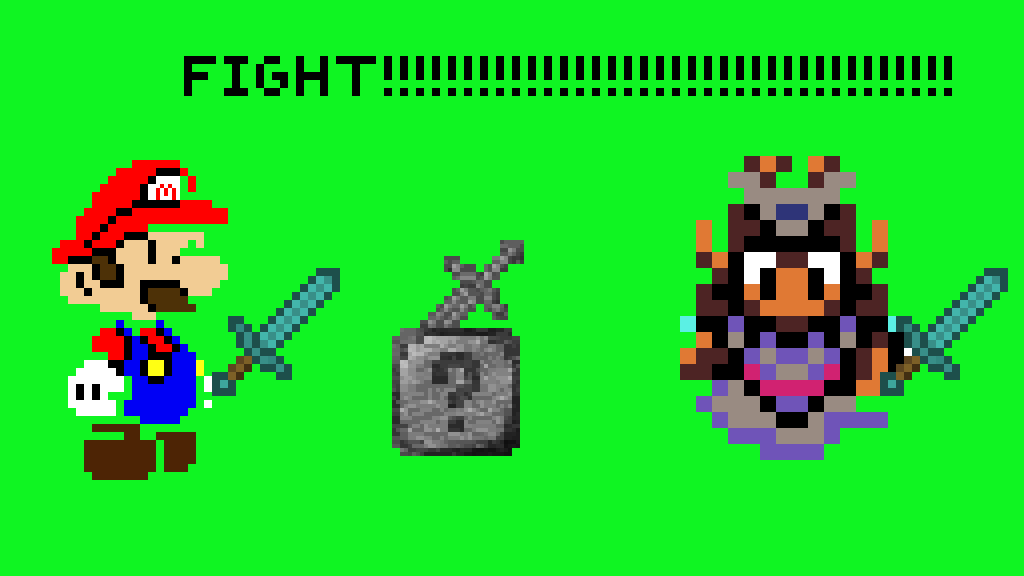 Pixilart - Mario vs Zelda by Zero-Shadow