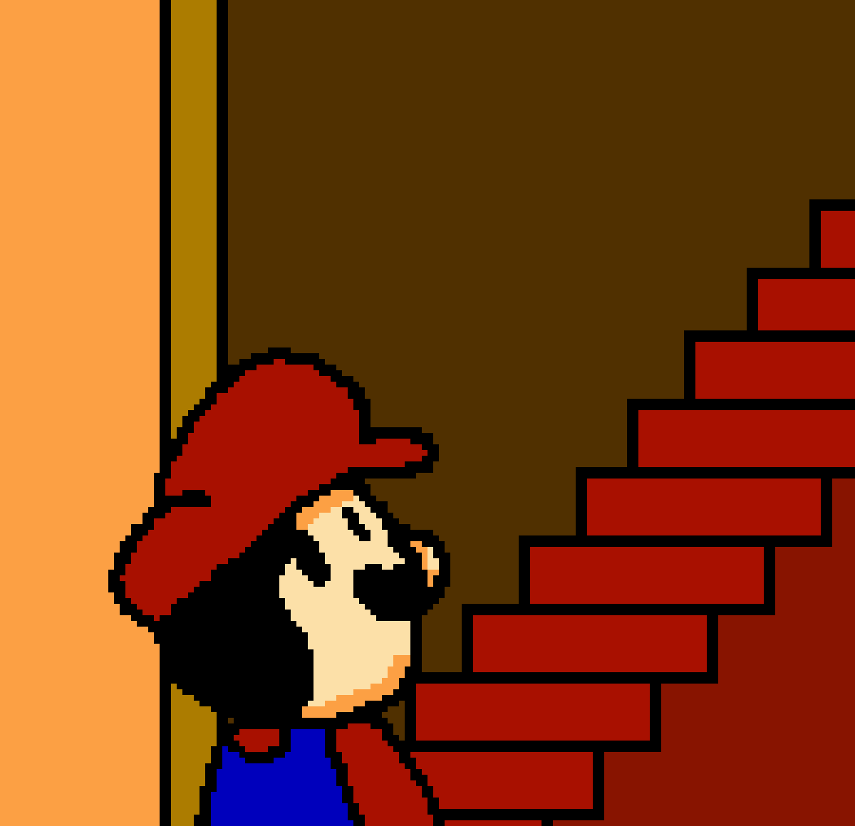 Pixilart - The stairs by The-Mario-Guy