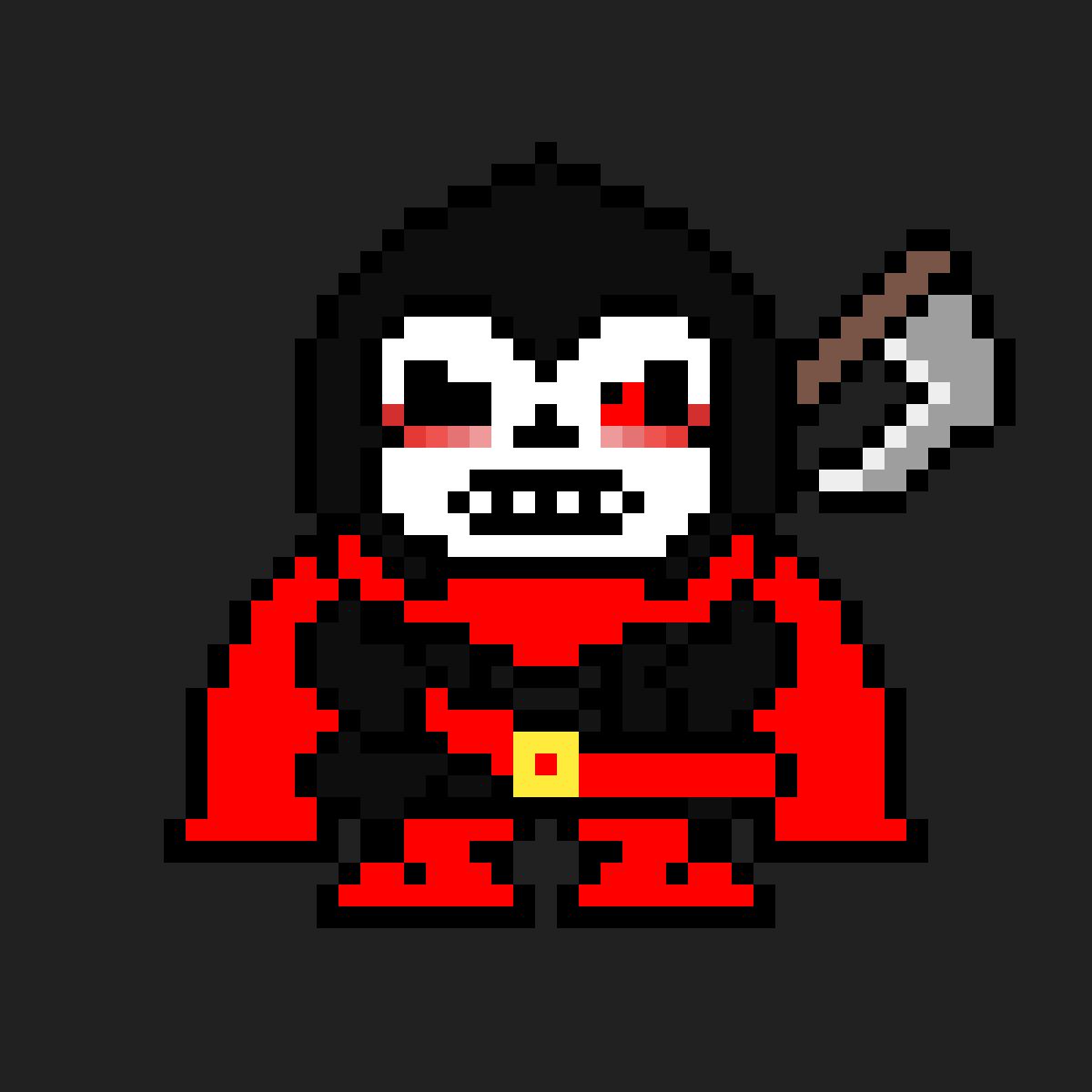 Pixilart - Goth! Fell Sans by 9iTcHy-b0i