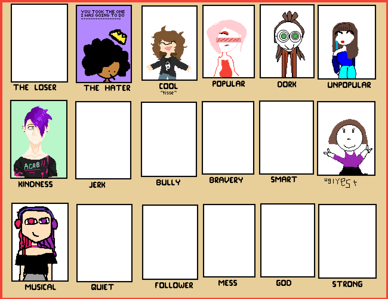 Editing dora and kelly - Free online pixel art drawing tool - Pixilart