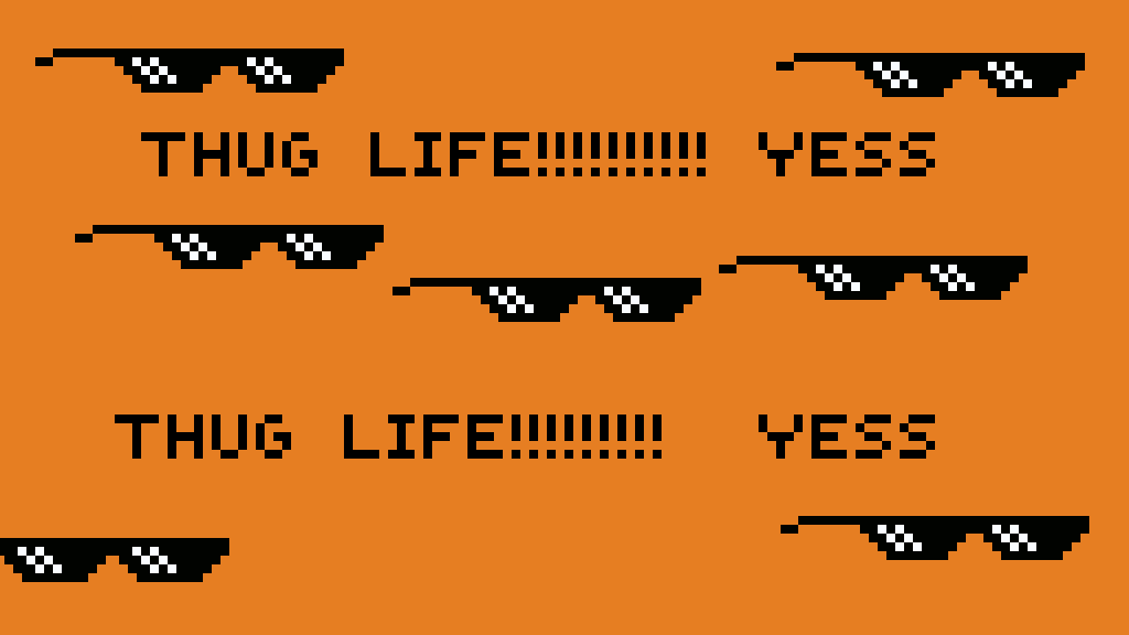 Editing thug life - Free online pixel art drawing tool - Pixilart