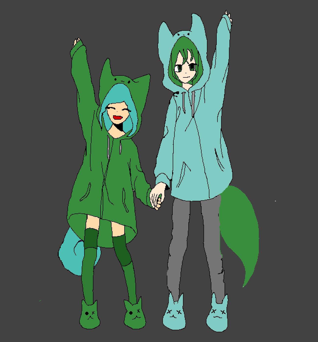 Editing Deku and Eri - Free online pixel art drawing tool - Pixilart