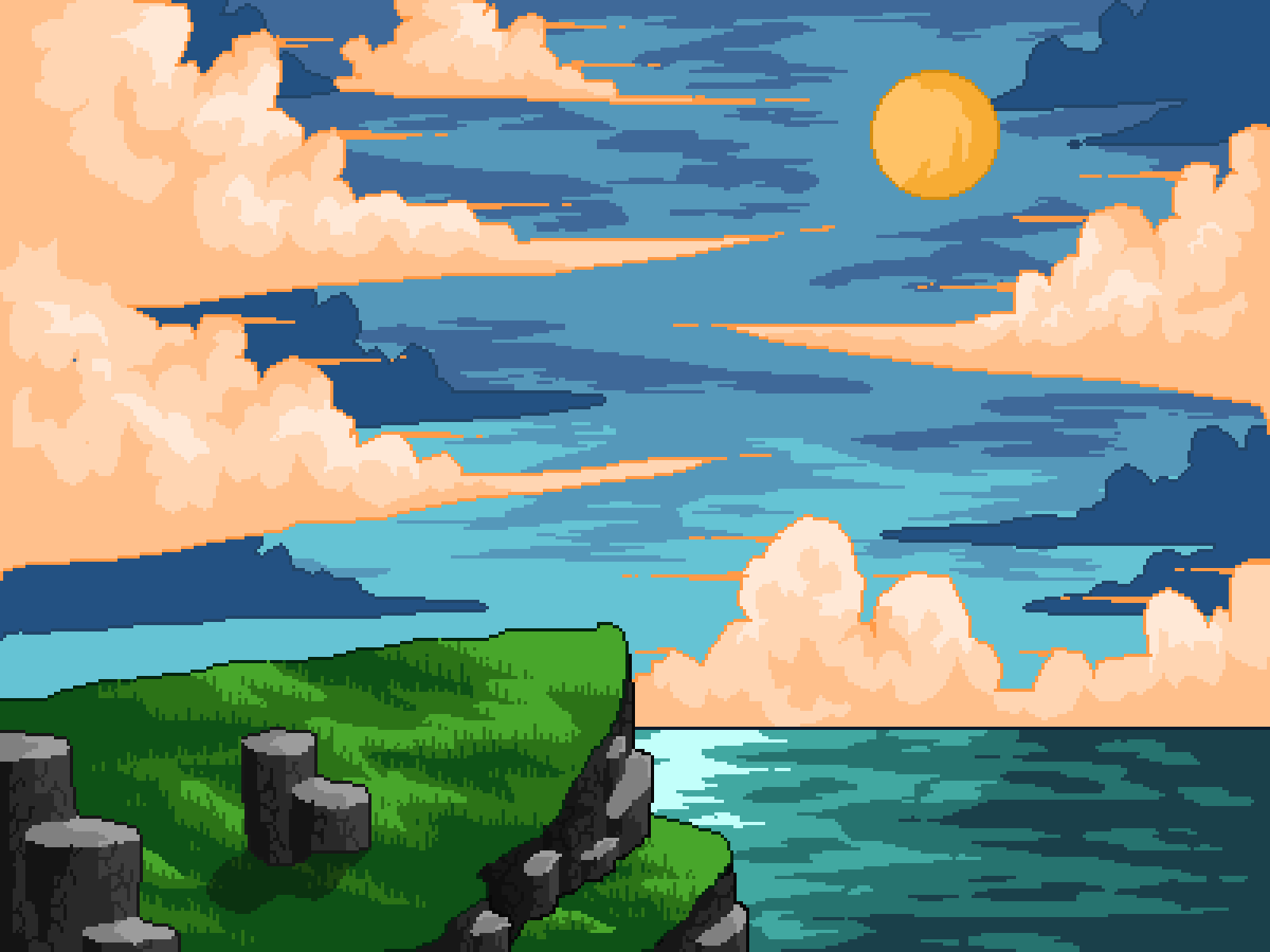 Pixilart Sky Cloud By Automnoveq