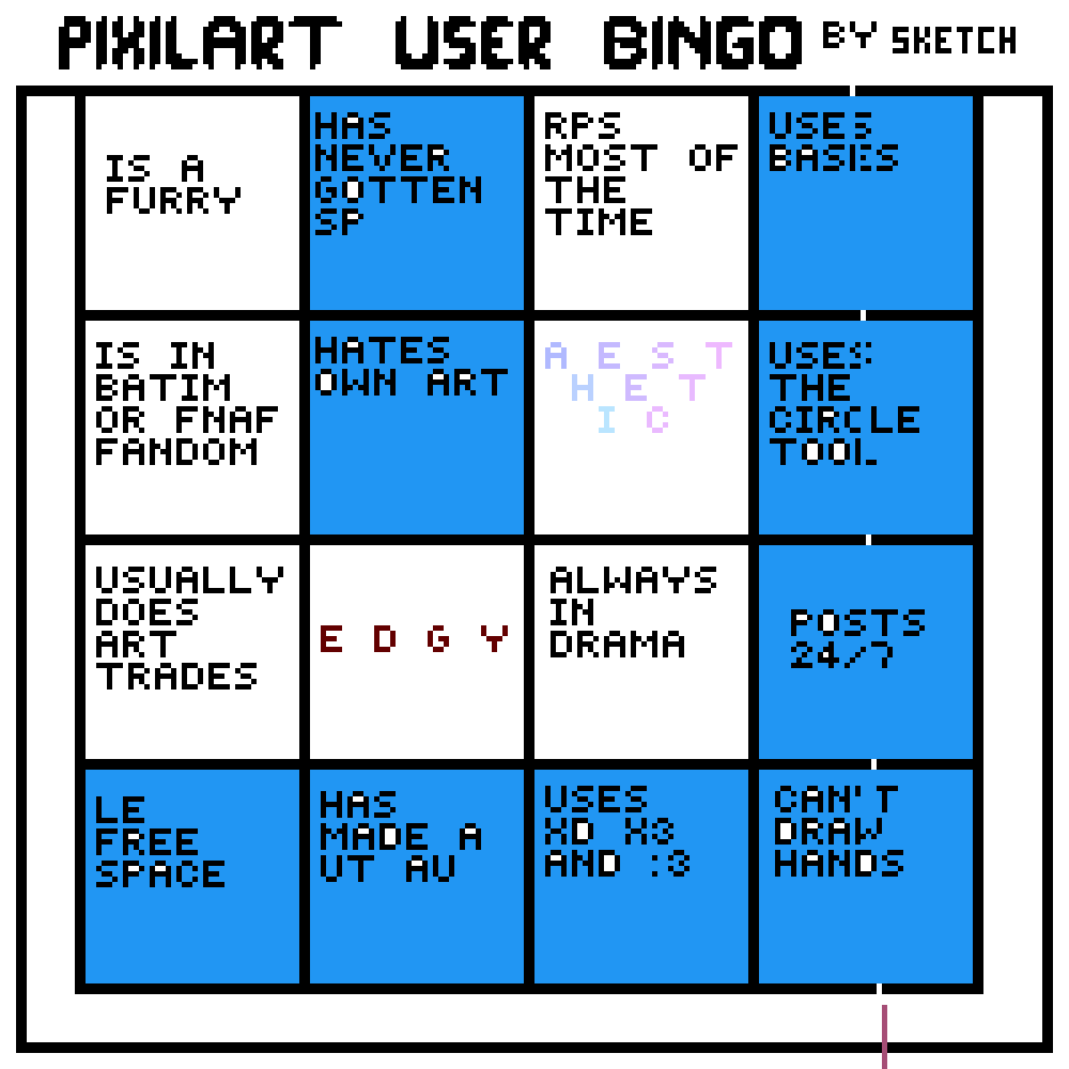Editing double gamer moment : ) (fixed) - Free online pixel art drawing ...