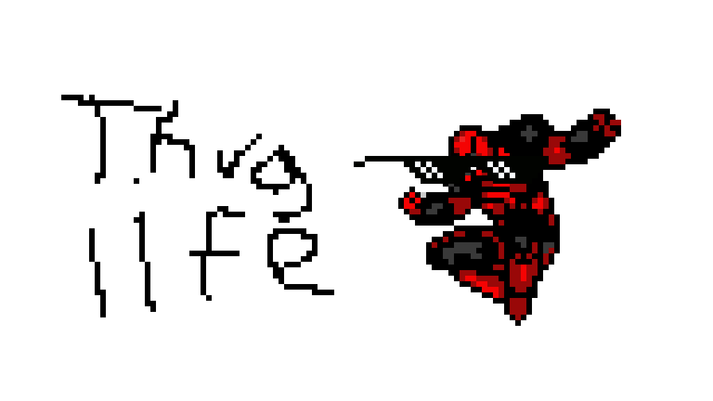 Editing thug life - Free online pixel art drawing tool - Pixilart