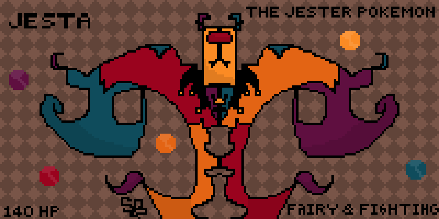 Pixilart - Jesta the Jester Pokemon by LazyPotatoArt