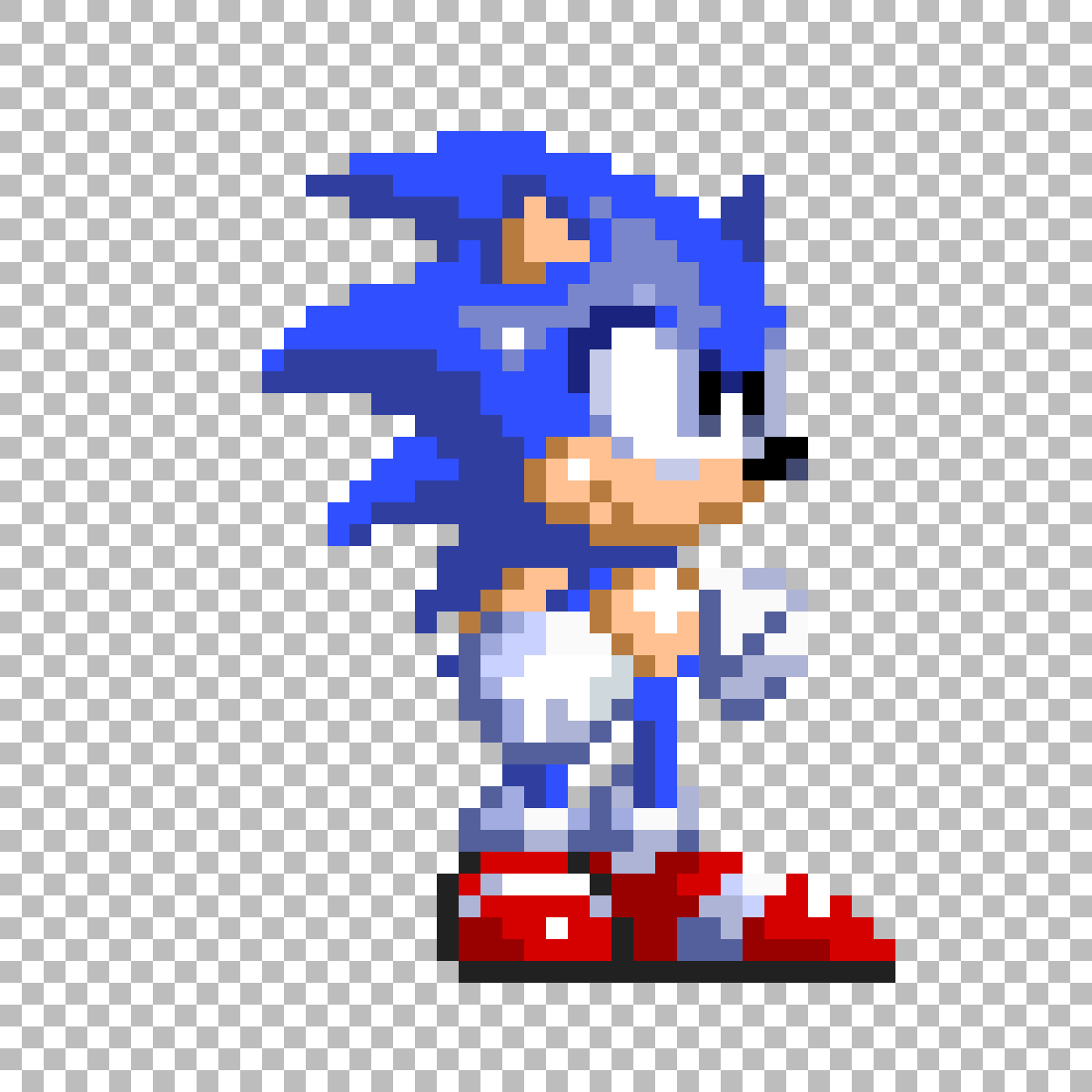 Editing Sonic 3 Sonic Sprite Free Online Pixel Art Drawing Tool 