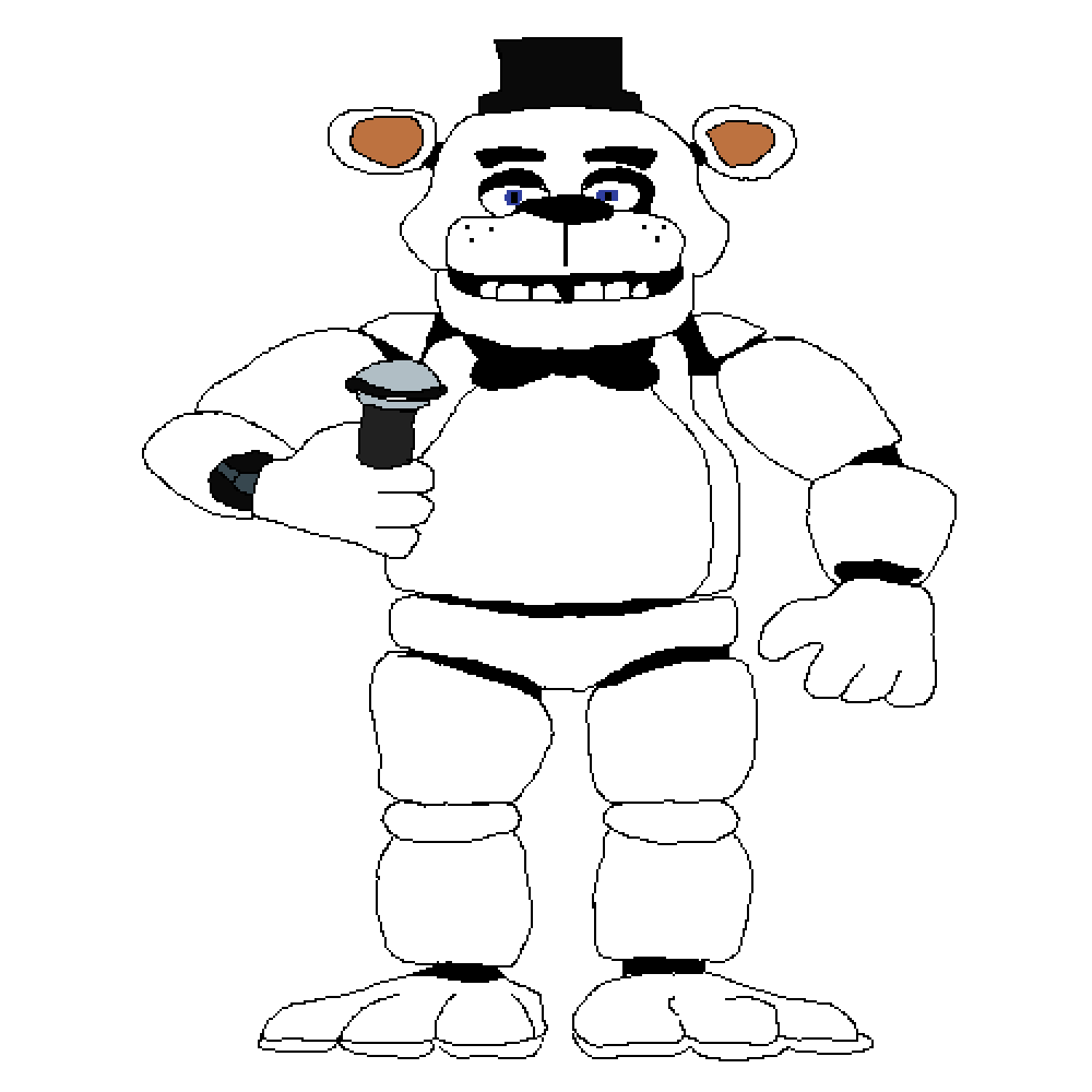 Pixilart - freddy base by stay-asleep