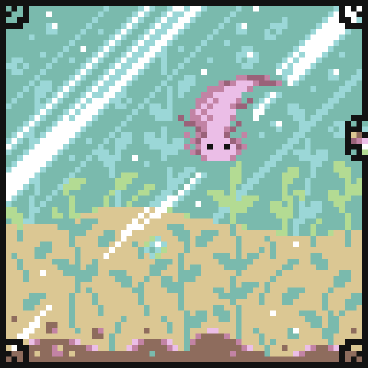 Pixilart - Axolotl by HugeTurtle