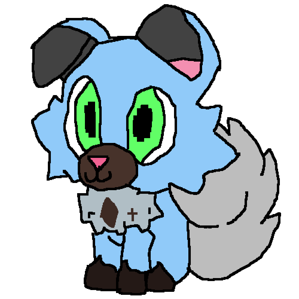 Pixilart - Shiny rockruff by RedBeanTheFox