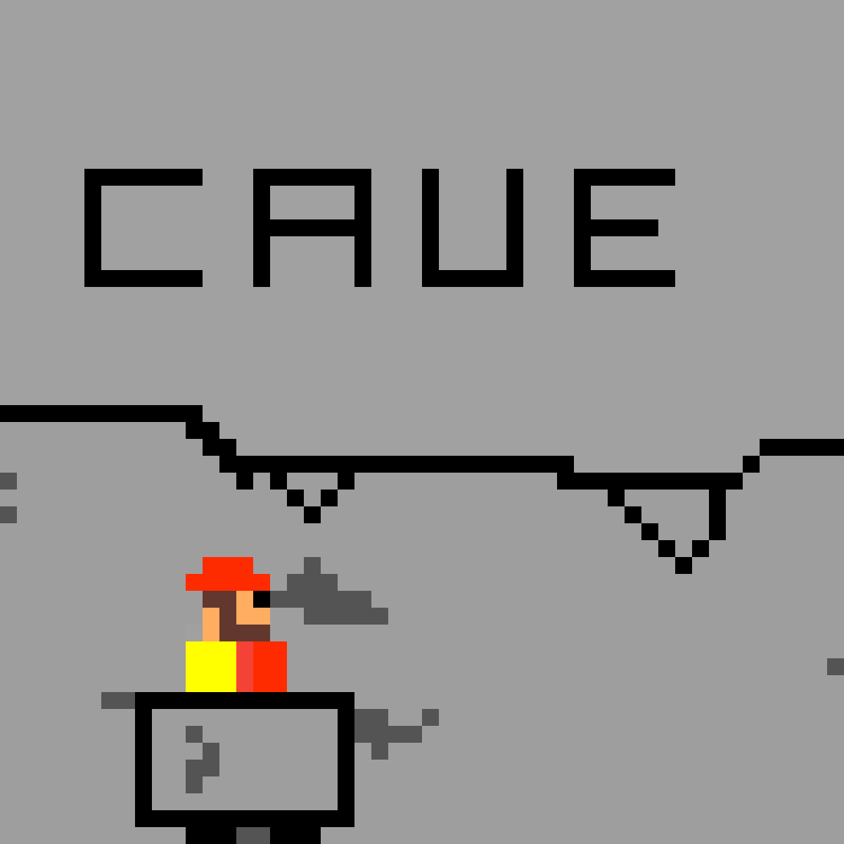 Pixilart - cave worker minecraft by Cake2009