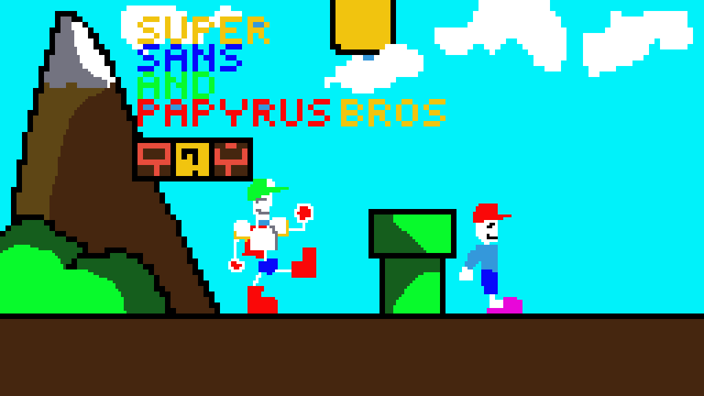 Pixilart - Super Sans and Papyrus bros by SeckBoy