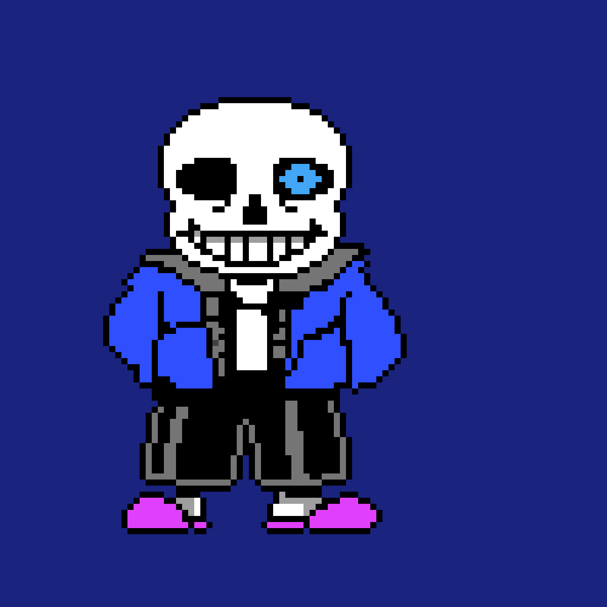 Pixilart - Sans the Skeleton by Undertale-Fan13