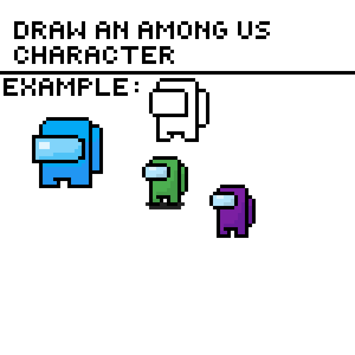 Pixilart - Come and Draw a Among us by Lilyplum172