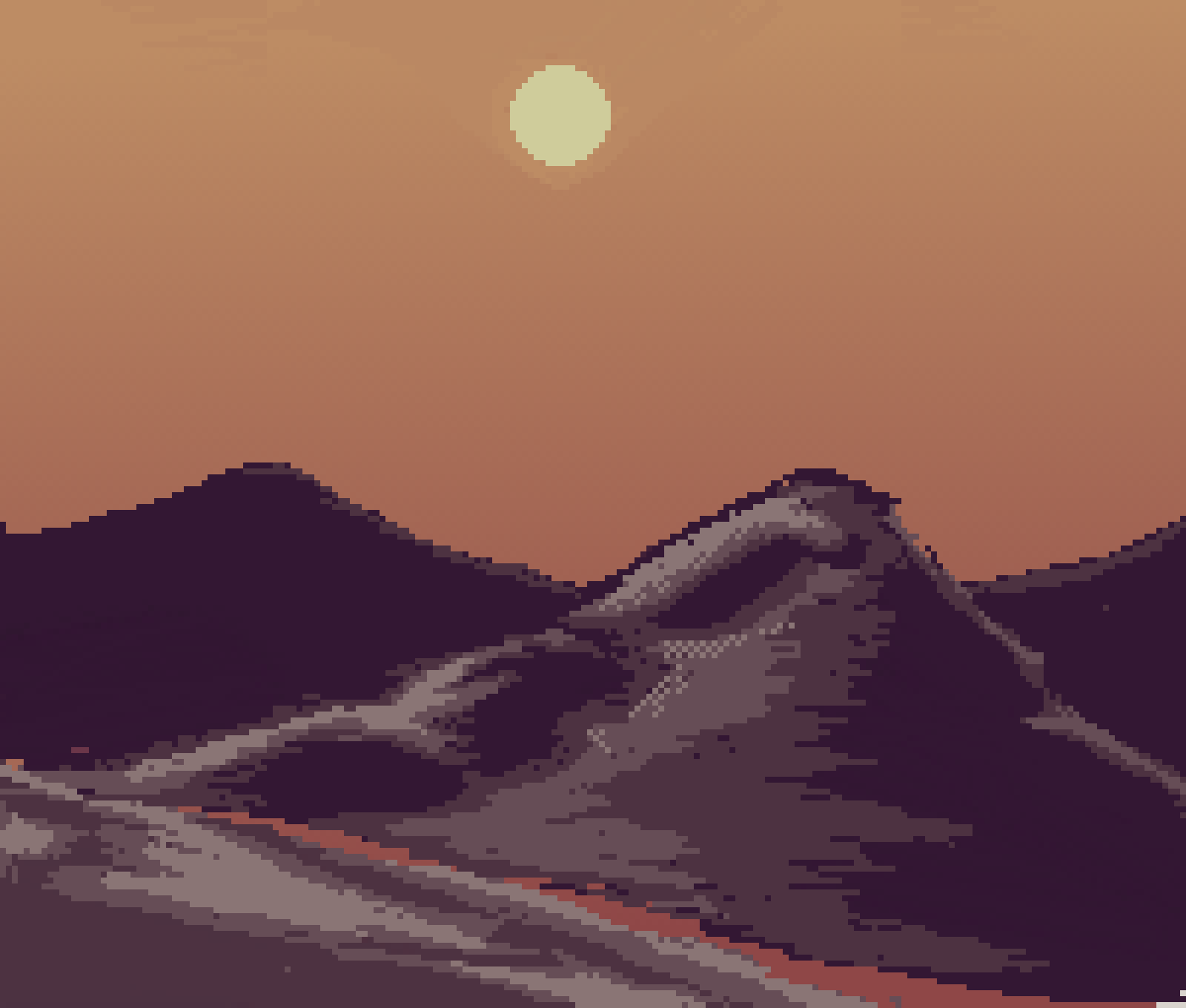 Pixilart - Bad sunset by Theredbear