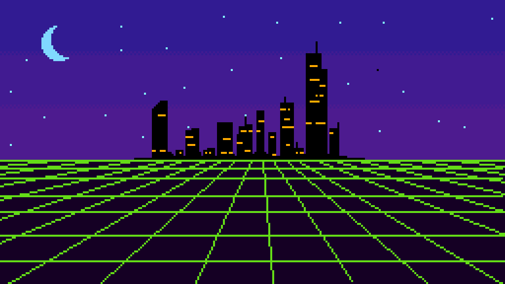 Pixilart - Synthwave 1 by Blacklight