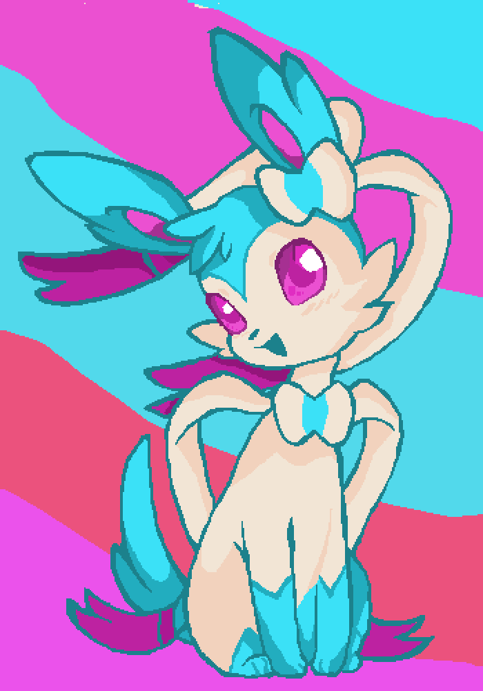 Pixilart - Shiny Sylveon PFP? by lawoftalos