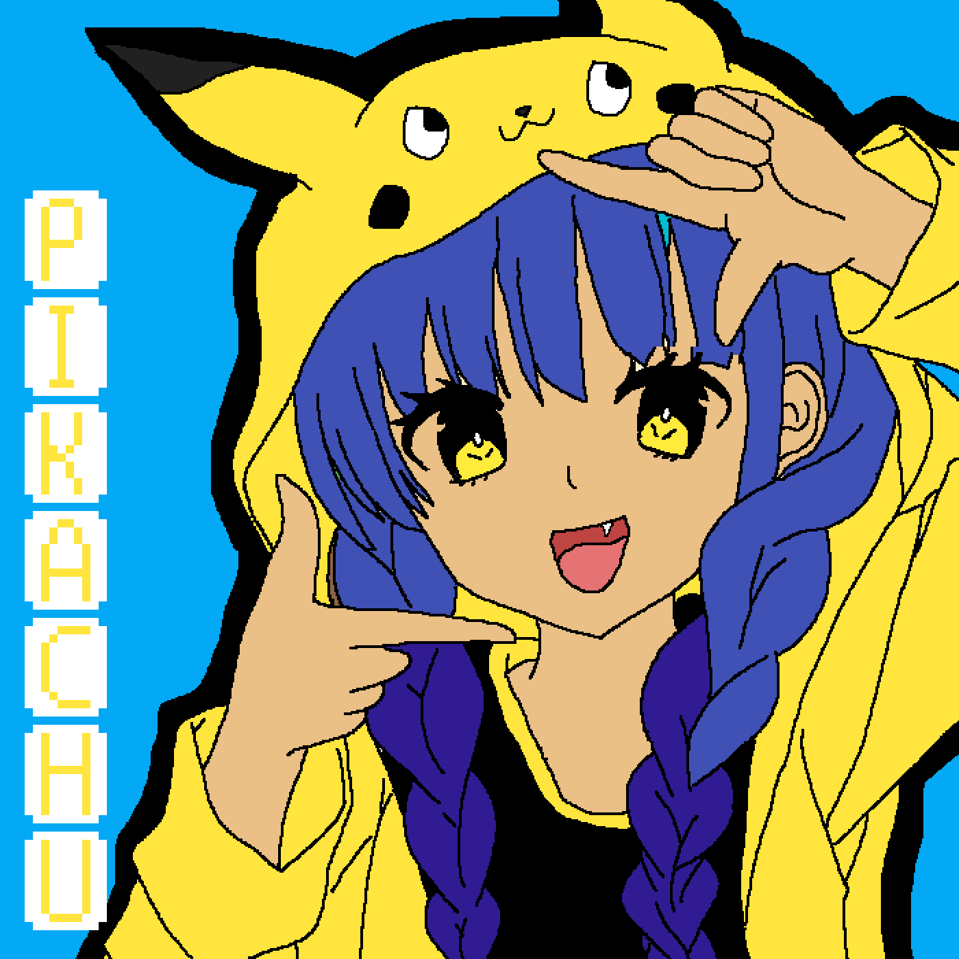 Pixilart - hi i am picachu girl by Luan127511