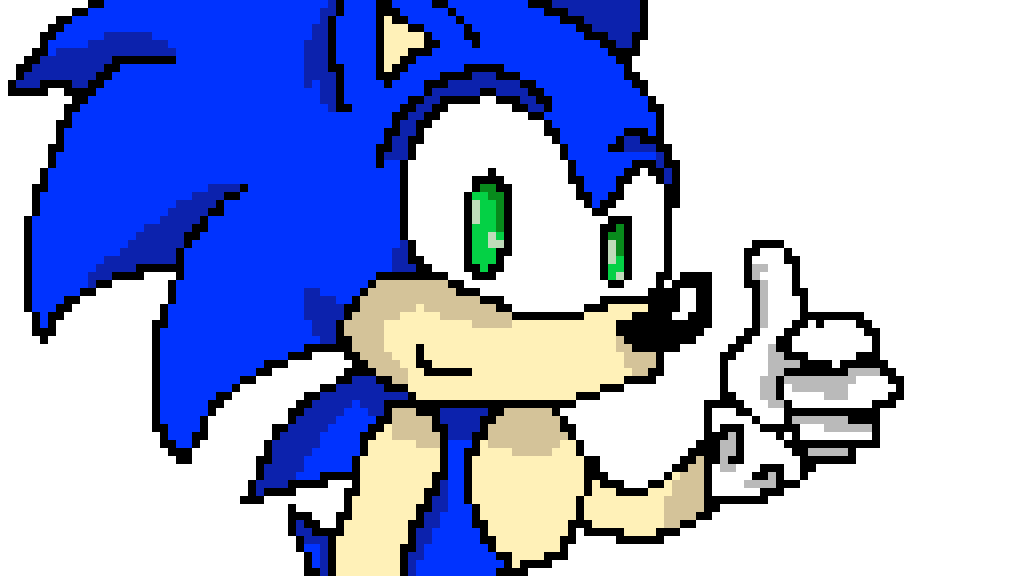 Pixilart - Sonic by Wolfgamer
