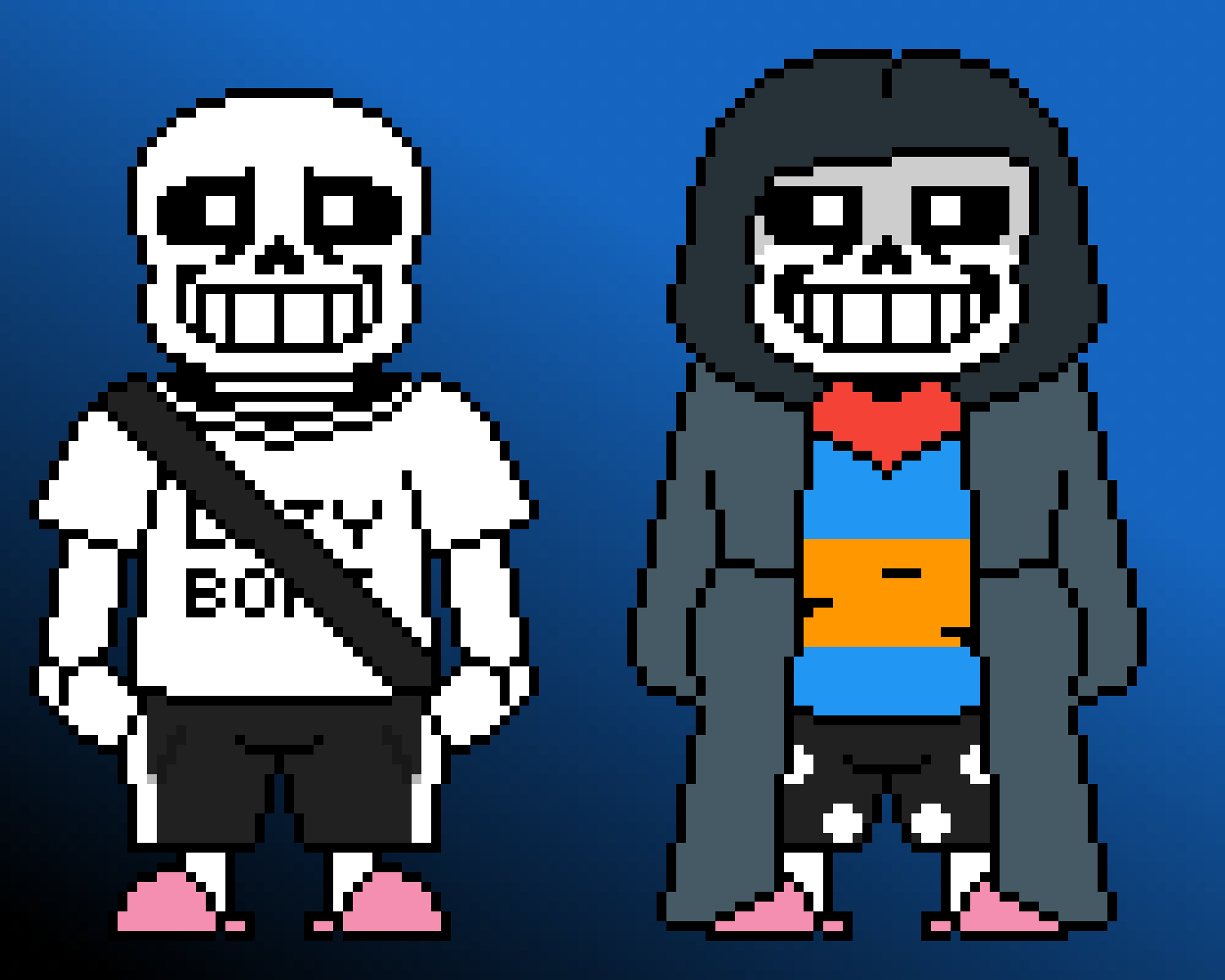 Pixilart - shiftspin spinshift sans by sandsandeton