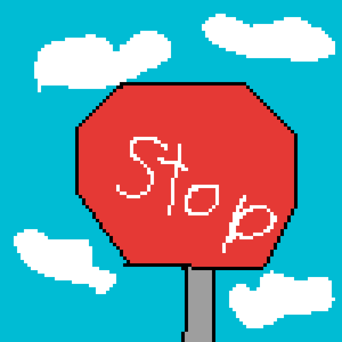 Pixilart - stop sign by Wynter321