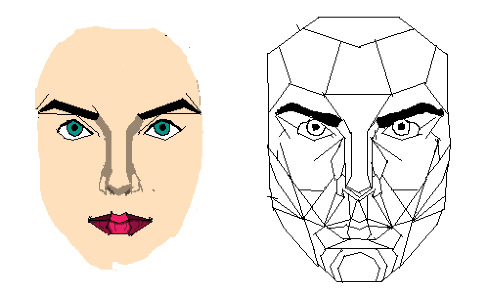 Perfect Face Template Transparent Background For Procreate