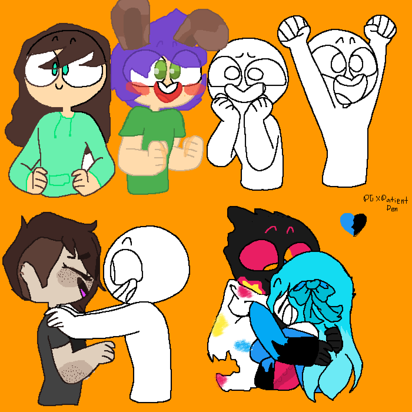 Pixilart - Patient x PJ thats my gurl X3 by Xel-demigod-fox