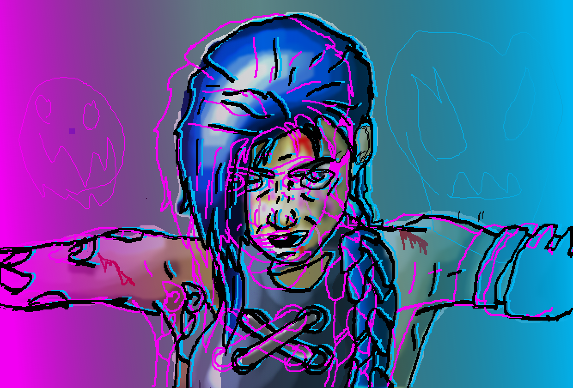 Pixilart - Arcane Jinx (Powder) by Mike-Artist