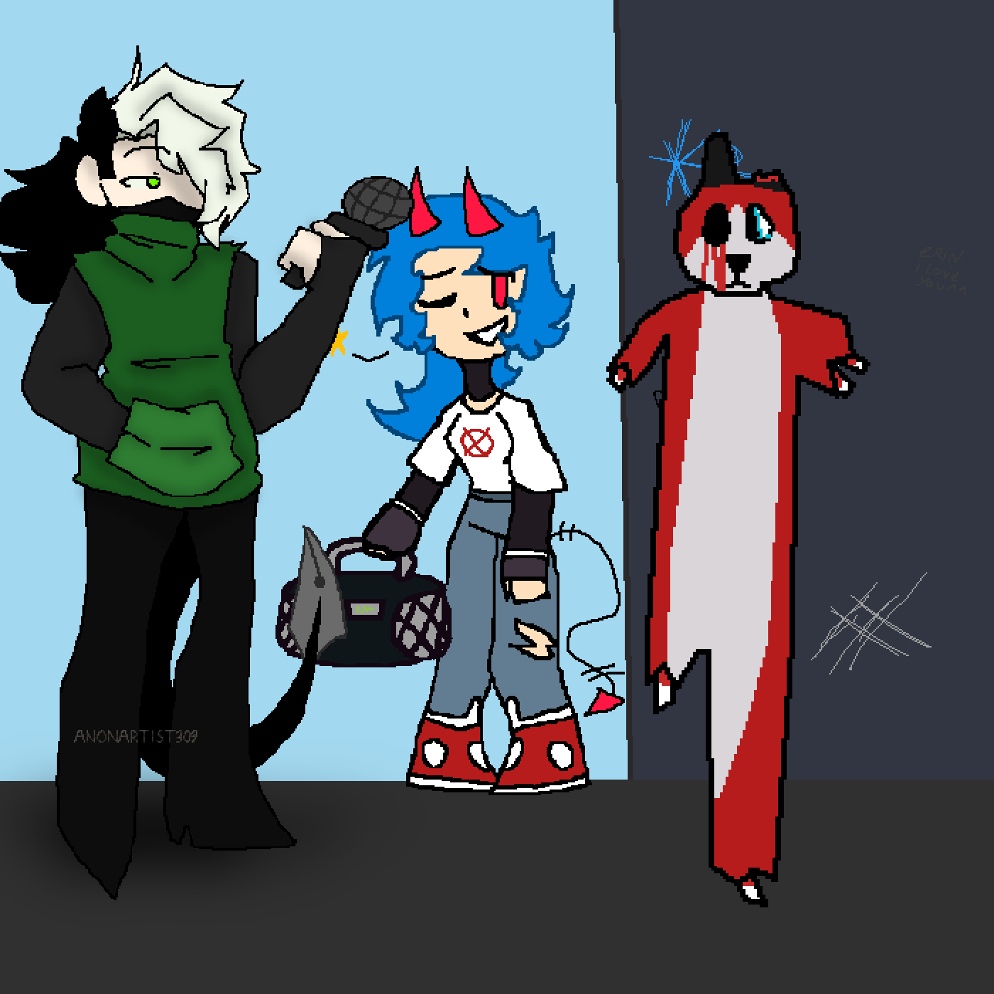 Pixilart - FNF Collab by A-Red-Fox