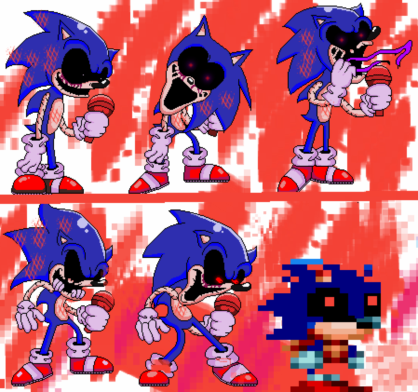 Editing Sonic EXE All Pose Base - Free online pixel art drawing tool ...