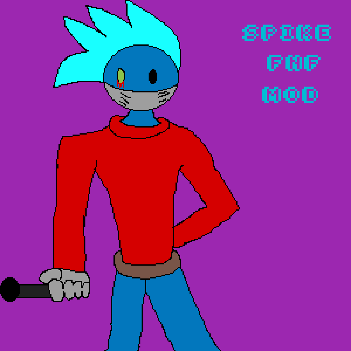 Pixilart - Spikes fnf oc by Shadow-Logan