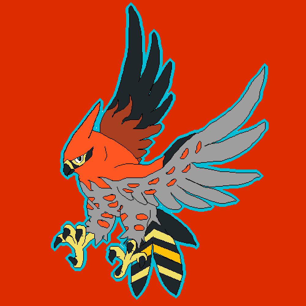 Pixilart - Talonflame by Pokoyo