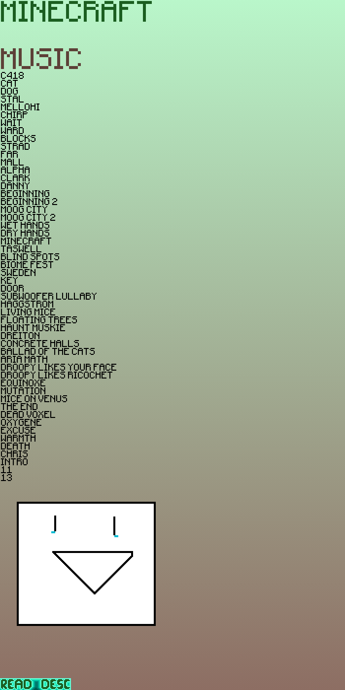 Pixilart - Minecraft Music by CallMeNyan