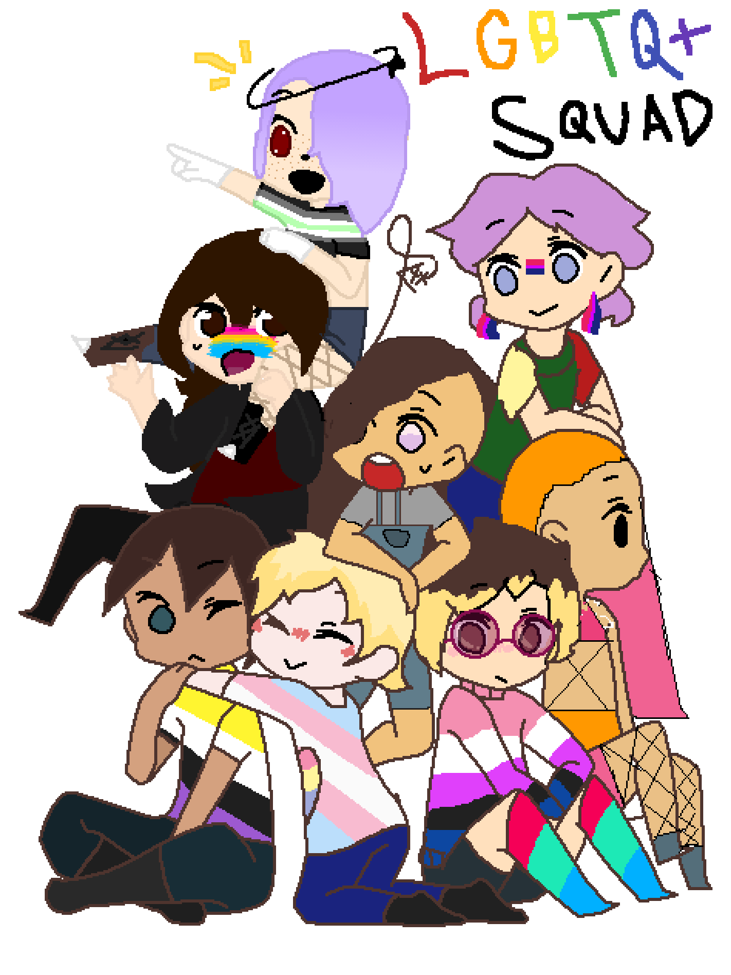 Editing LGBTQIA - Free online pixel art drawing tool - Pixilart