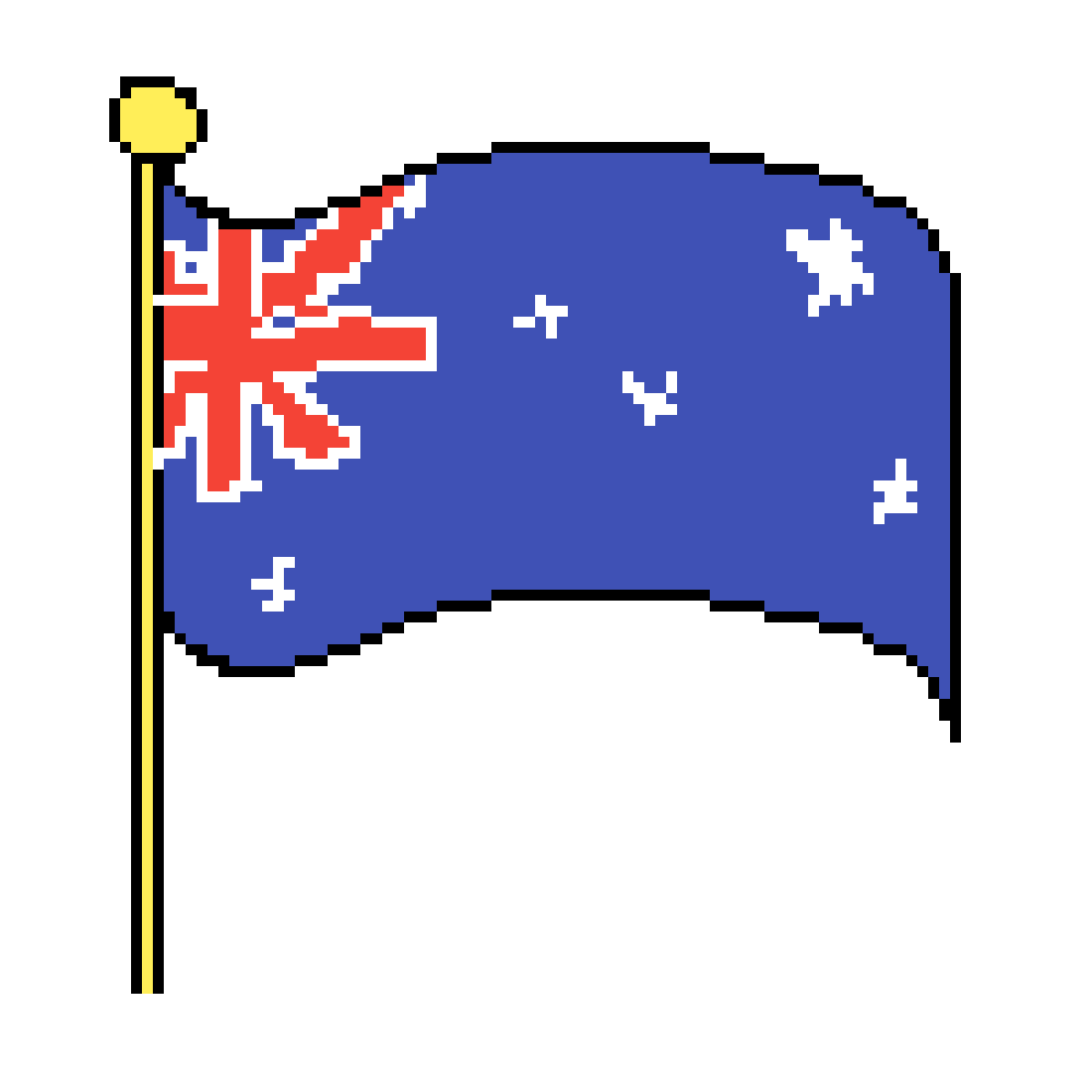 Editing the Australian flag - Free online pixel art drawing tool - Pixilart