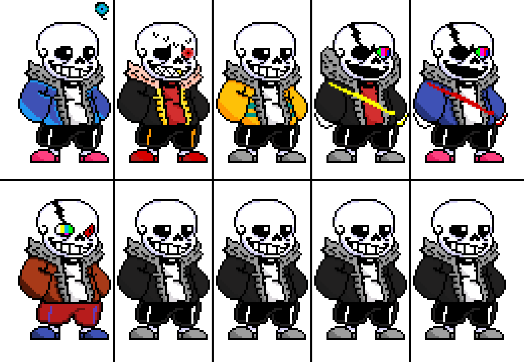Pixilart - draw your AU sans by Kizuato