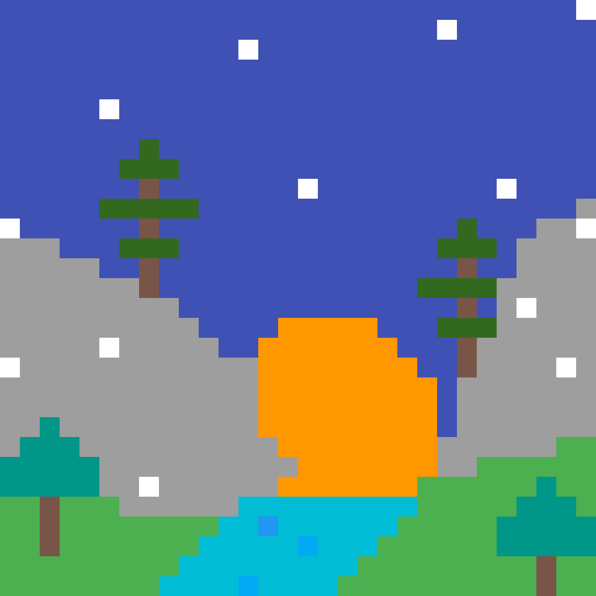 Pixilart - Minecraft Sunset by PlasmaStudios