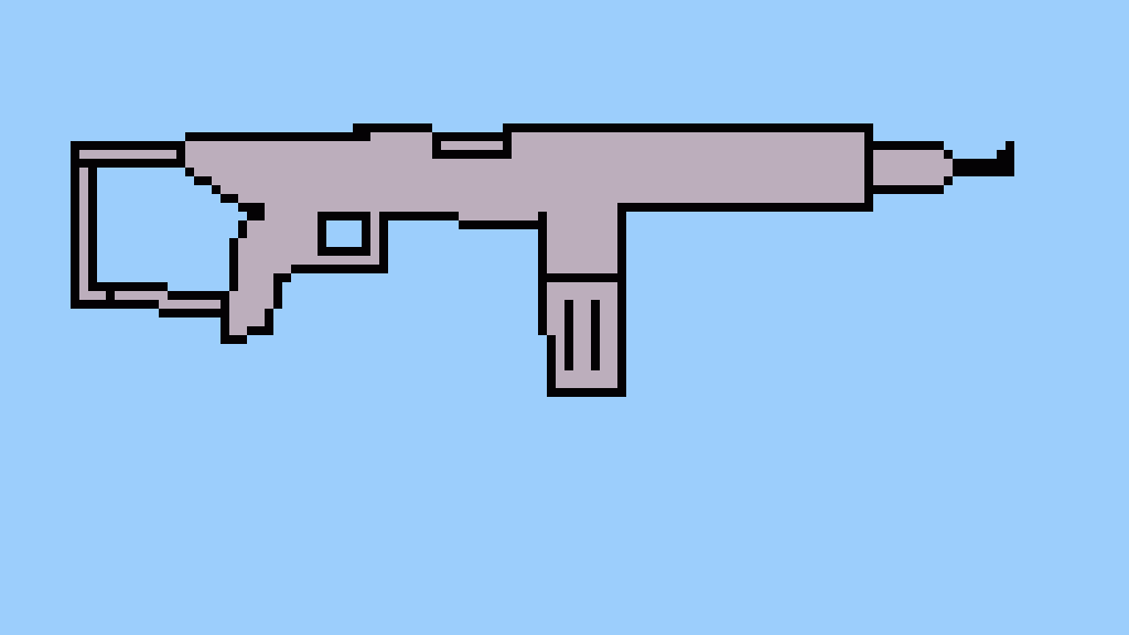 Pixilart - Machine Gun by Raiden