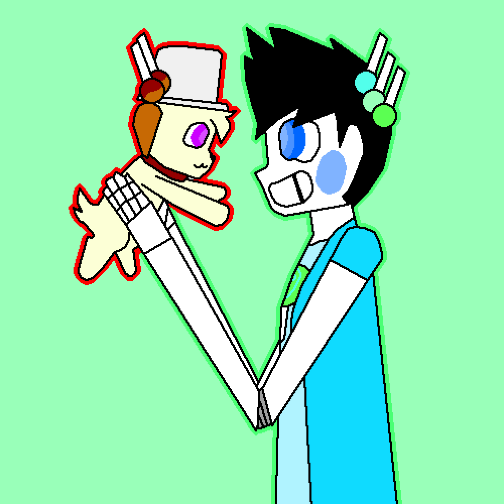 Pixilart - Candy!Barker and Candy!Racer by purple100