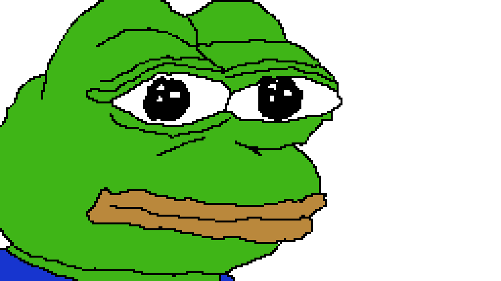 Pixilart - Pepe The Frog by mrtryhard112