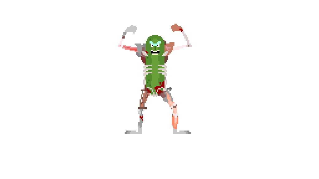 Pixilart - Pickle Rick V2 by Percival