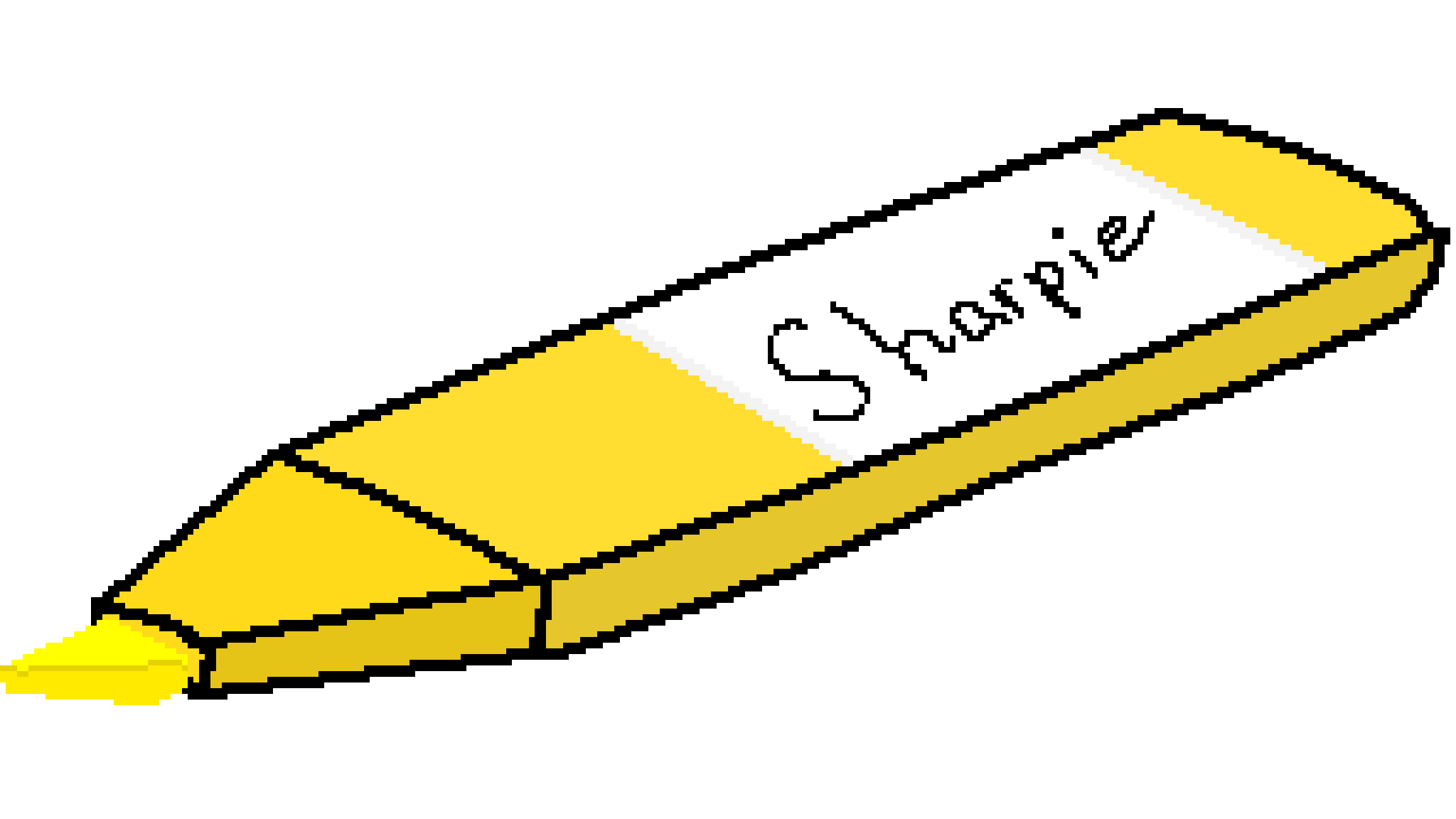 Pixilart - Sharpie Highlighter by maddiewolf2005