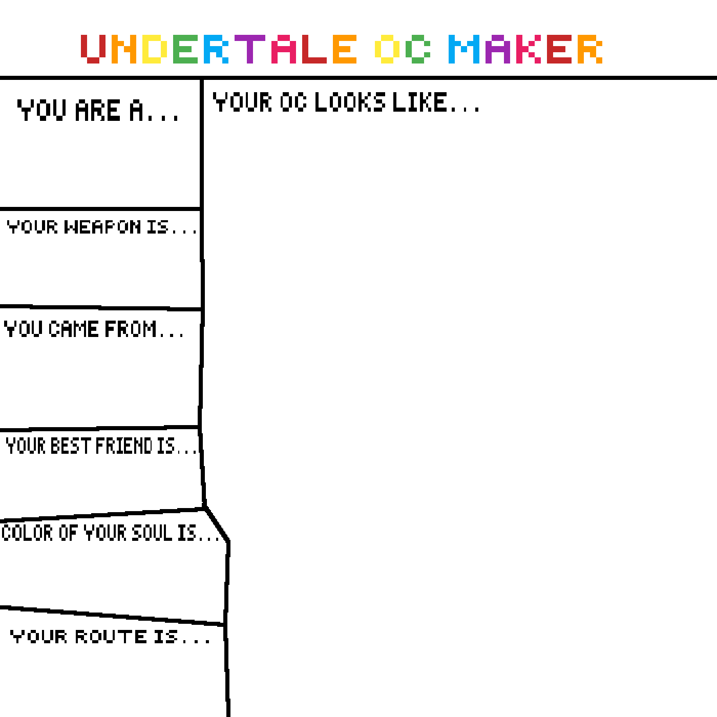 Editing Undertale OC Maker Free Online Pixel Art Drawing Tool Pixilart