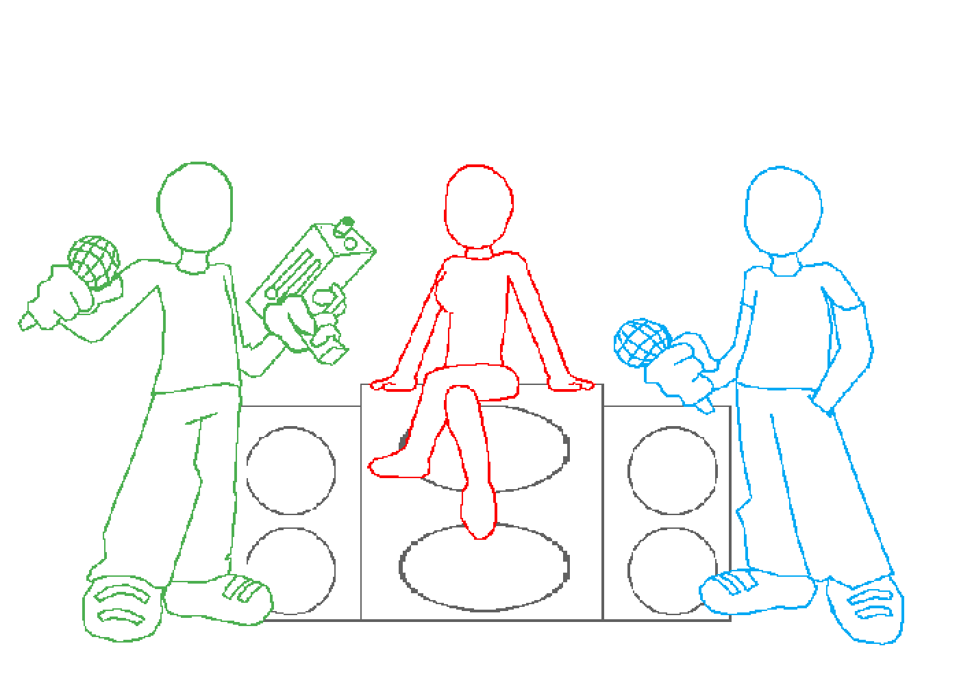 Pixilart - Tall Pico vs BF base by Flaming-Blade