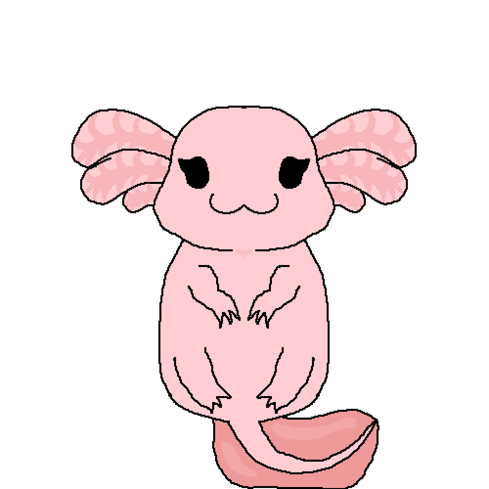Pixilart - Axolotl OC by DragonsBreath