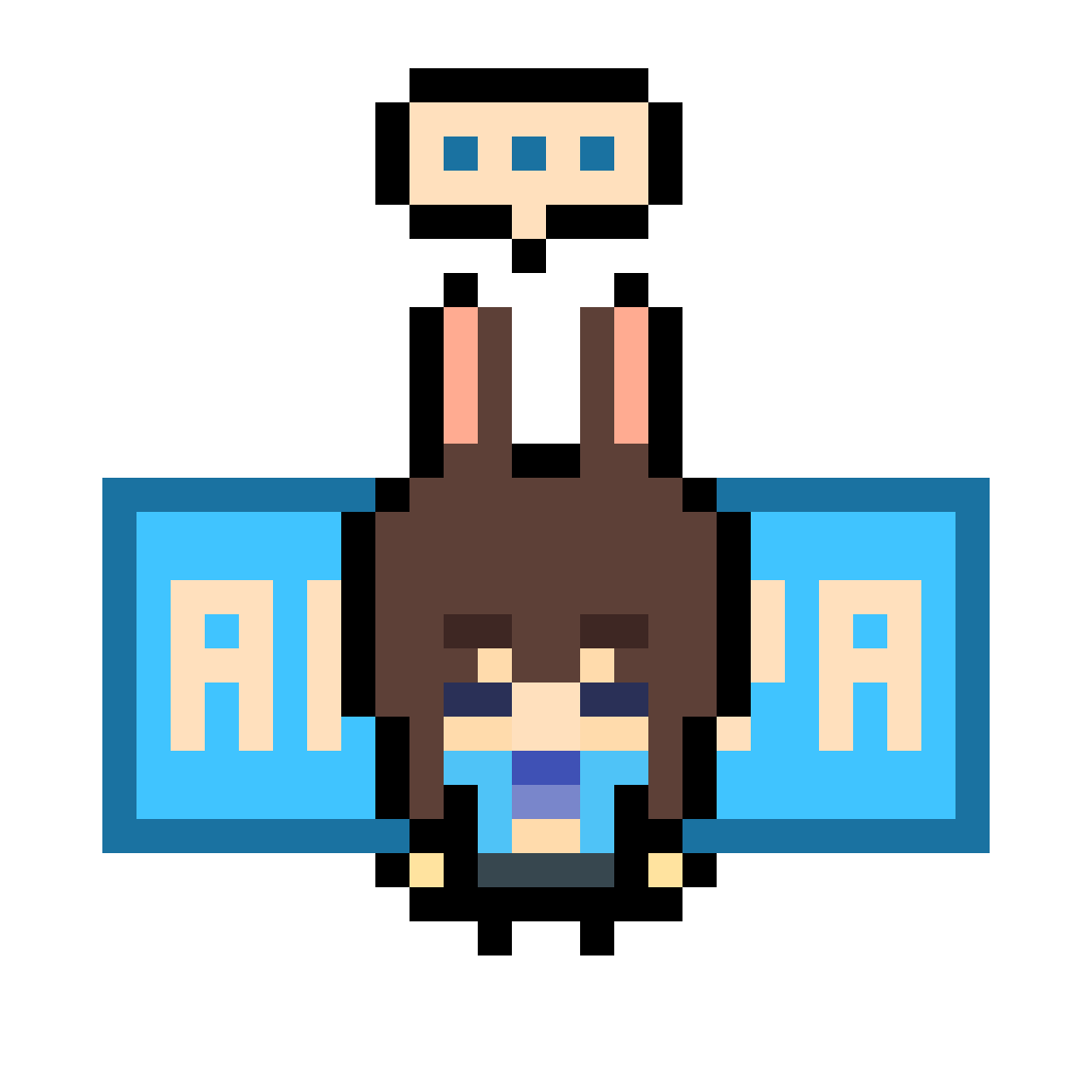 Pixilart - Amiya - Arknights by Kfewiooveme