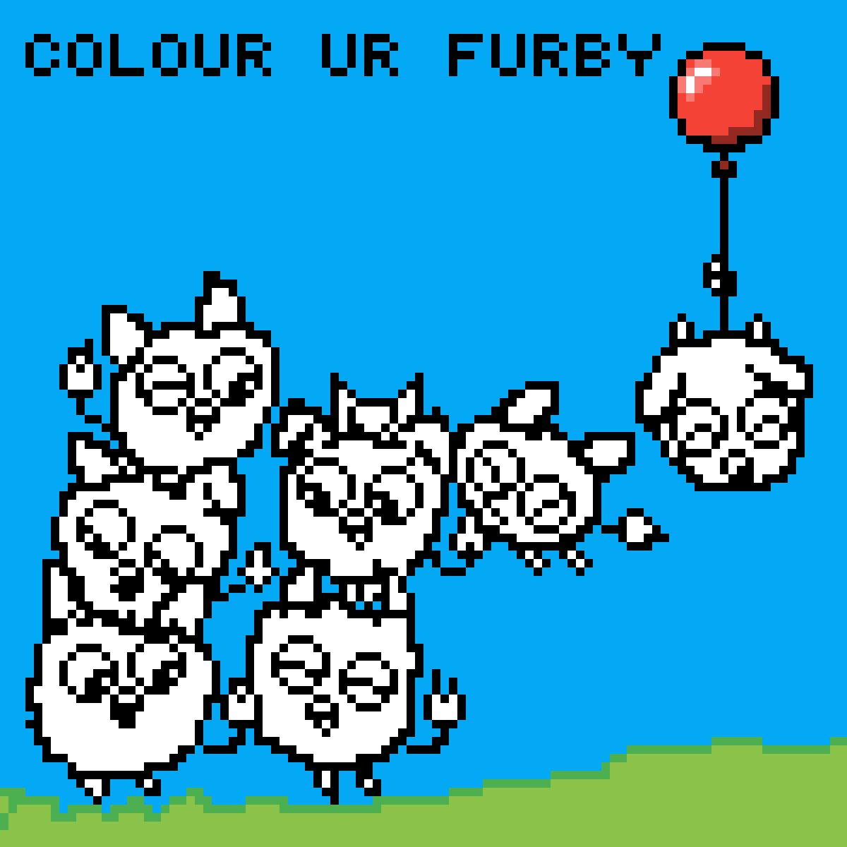 Editing Color ur Furby!!! - Free online pixel art drawing tool - Pixilart